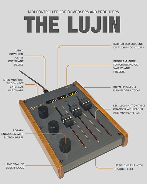 Midifex, The Lujin, Premium Midi controller | Premium Midi controller for Composers and Producers